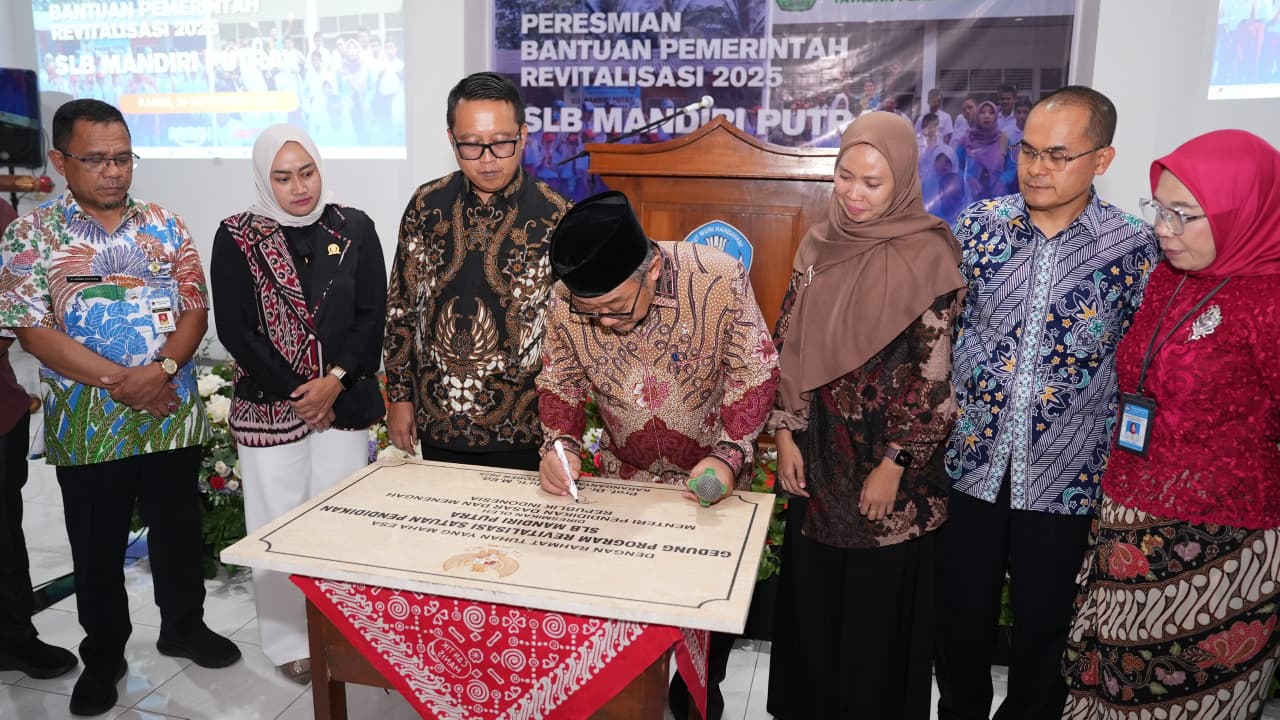 Siaran Pers Mendikdasmen Resmikan SLB Mandiri Putra Salah Satu Hasil
